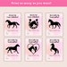 Printable Horse Valentines Day Cards for Kids, Horse Themed School ...