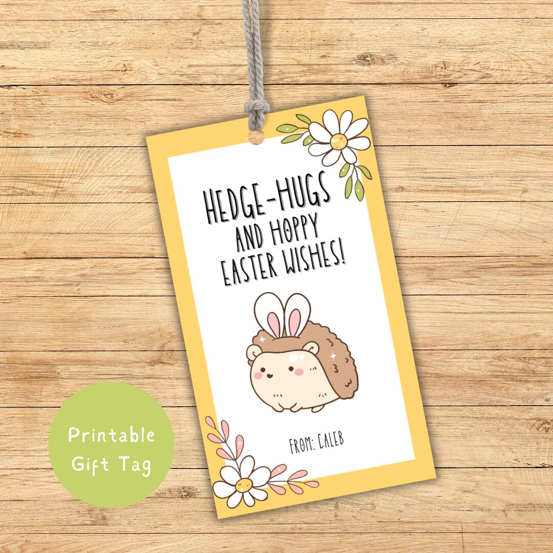Editable Easter Gift Tag for Friend, Printable Tags for Classroom Treat ...