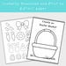 Printable Easter Coloring Craft for Kids, Instant Download Easter ...