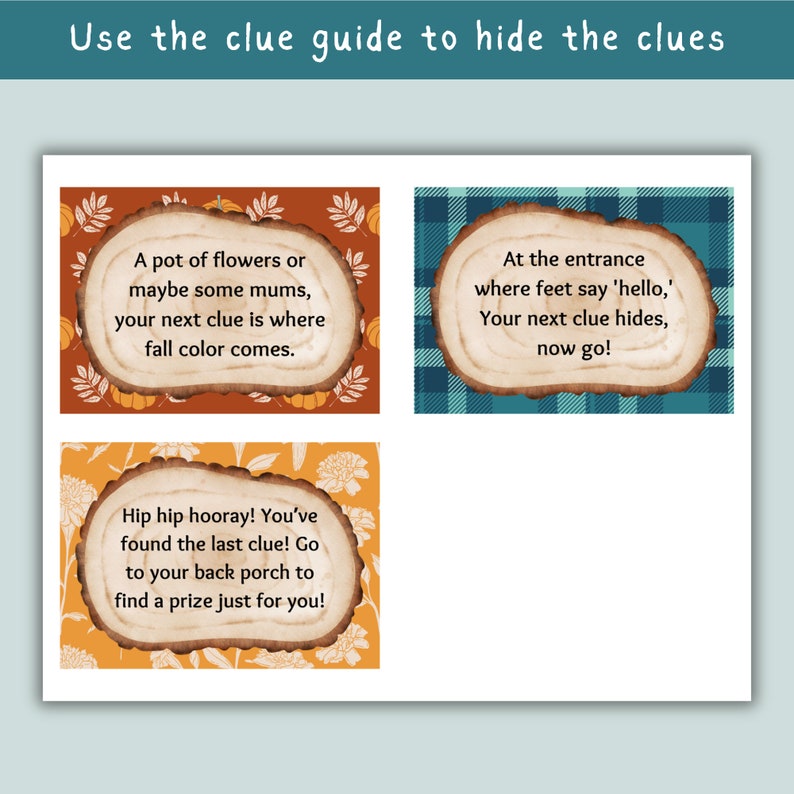 Thanksgiving Scavenger Hunt for Kids, Fall Outdoor Treasure Hunt ...