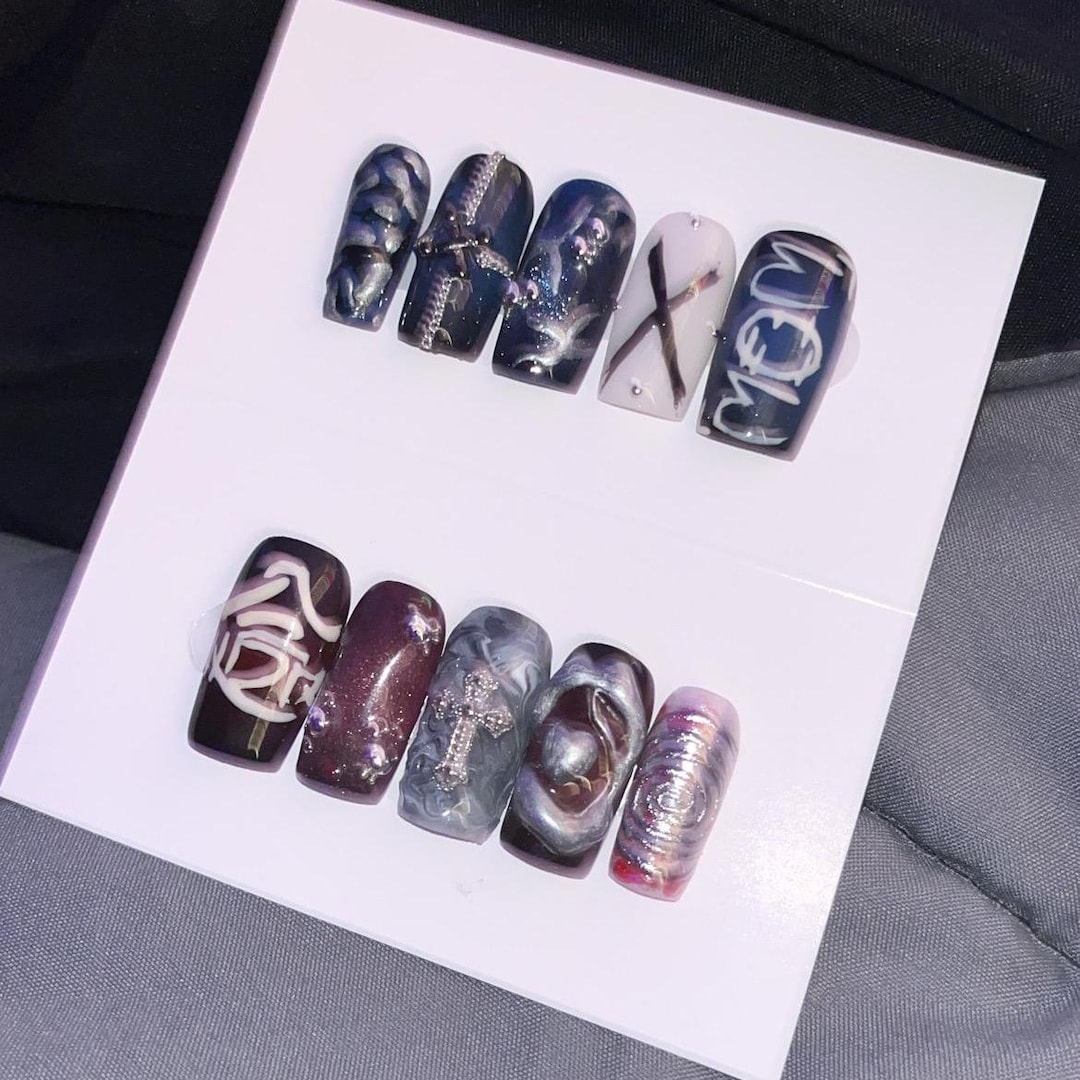 Stray Kids ‘HOP’+ “walkin on Water” (WOW) Inspired Press on Nails ...