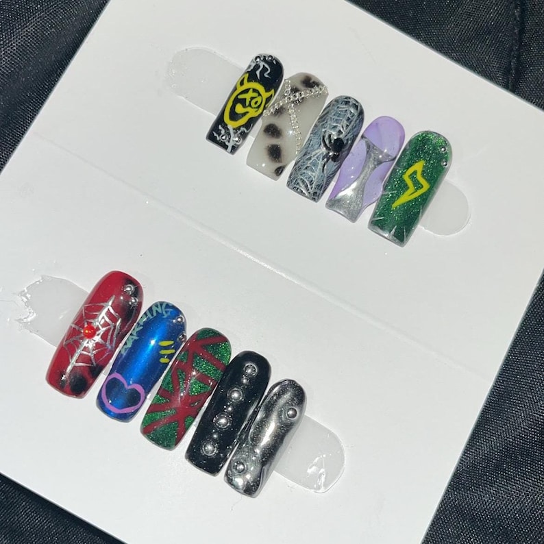 Stray Kids “ODDINARY” Inspired Press on Nails | Handmade Press on Nails ...