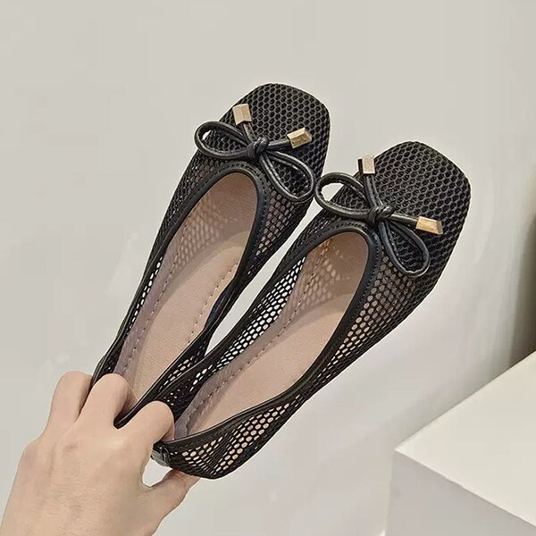 Fishnet Ballet Flats - Etsy