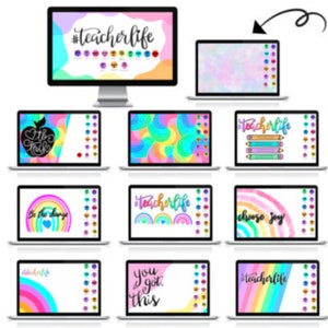 Teacher Desktop Wallpaper and Folder Icons - Etsy