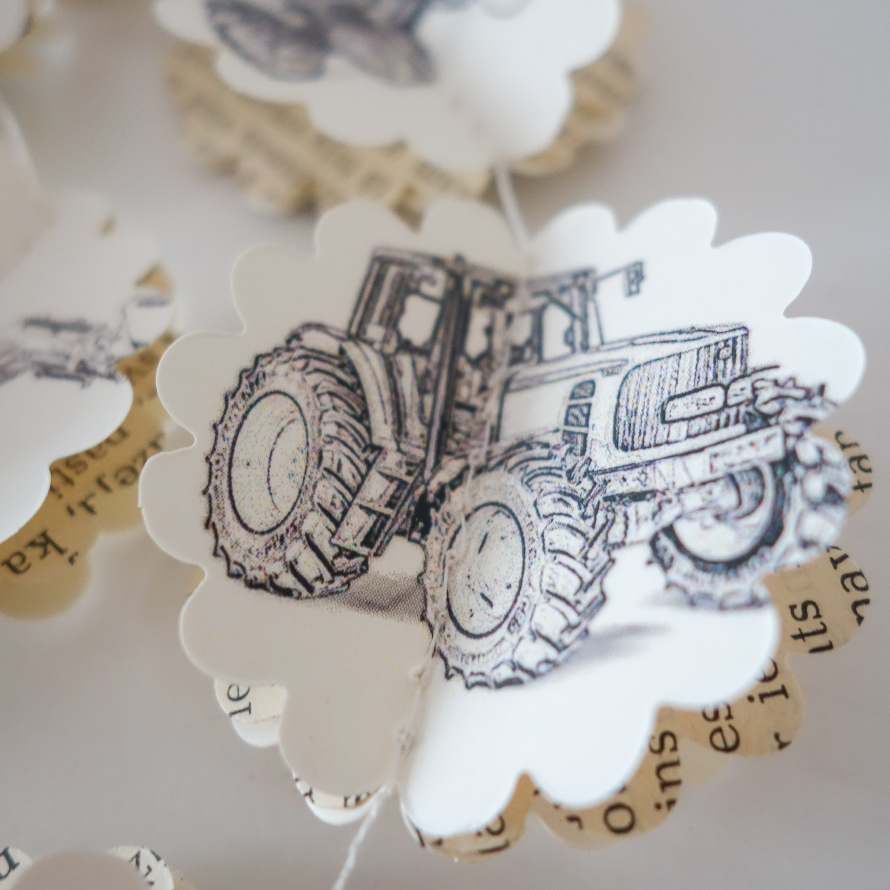Tractor Garland, Tractor Gifts, Tractor Birthday Decorations, Tractor ...