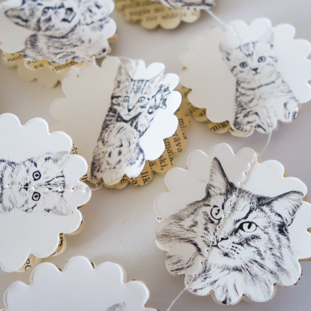 Cat Gifts, Cat Garland, Cat Prints, Cat Decorations, Cat Party Decor ...