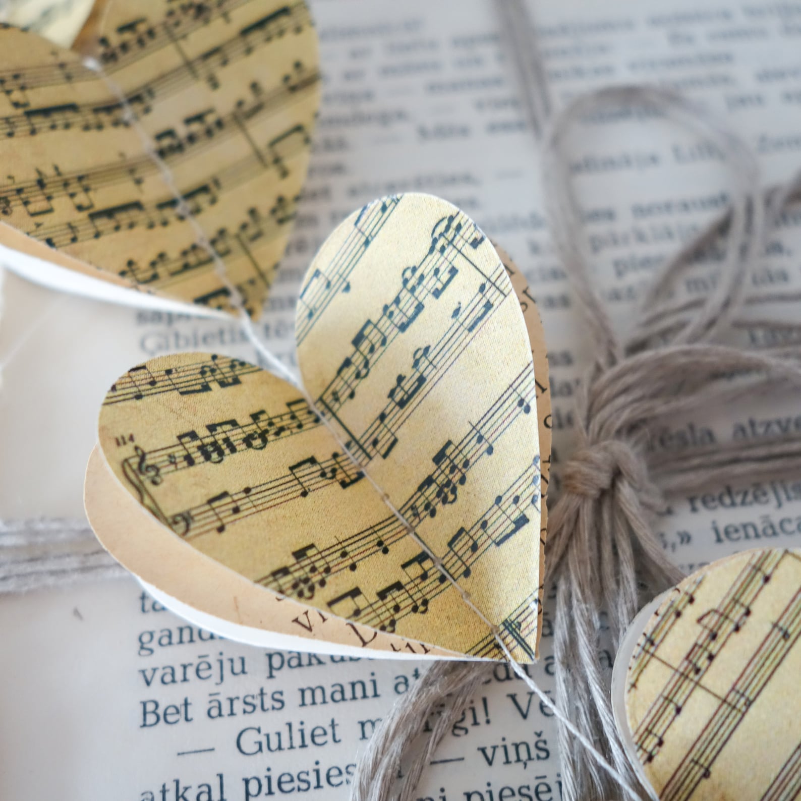 Music Teacher Gift, Music Garland, Music Birthday Decor, Music Paper ...