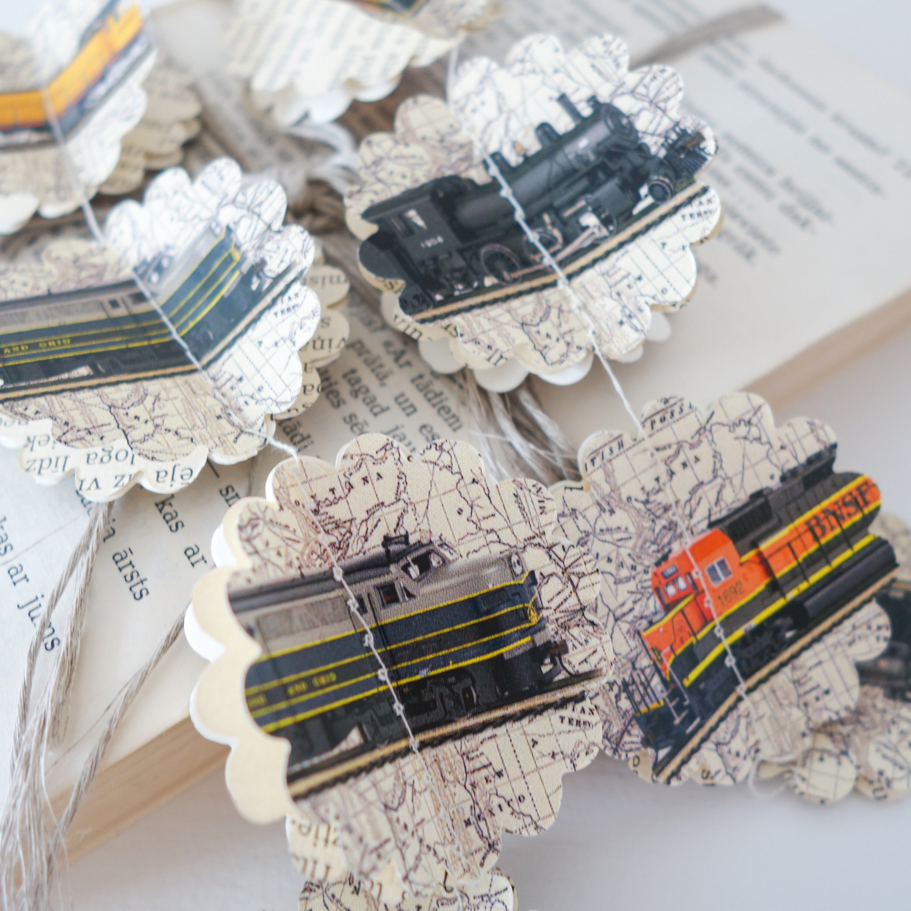 Train Garland, Train Birthday Decorations, Train Birthday Banner, Train ...