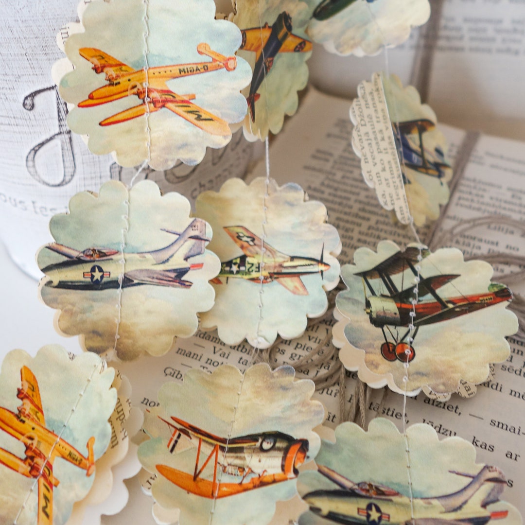 Airplane Garland, Airplane Birthday Decor, Airplane Nursery Decor ...
