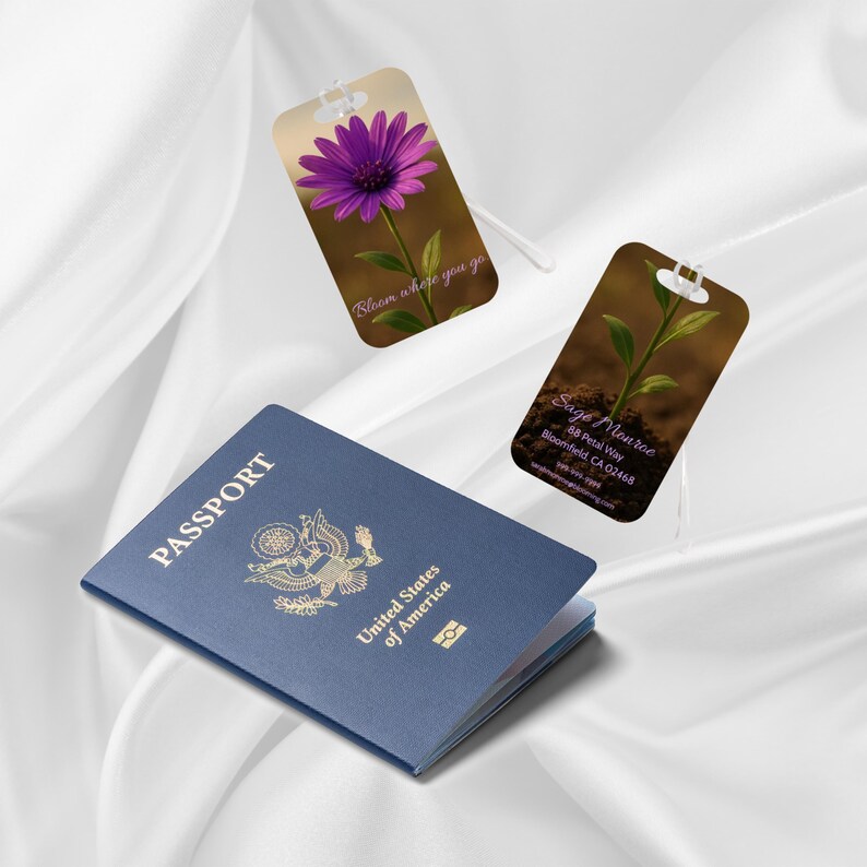 Metal Luggage Tags, Personalized Luggage Tag, Bold Luggage Tag, Luggage ...