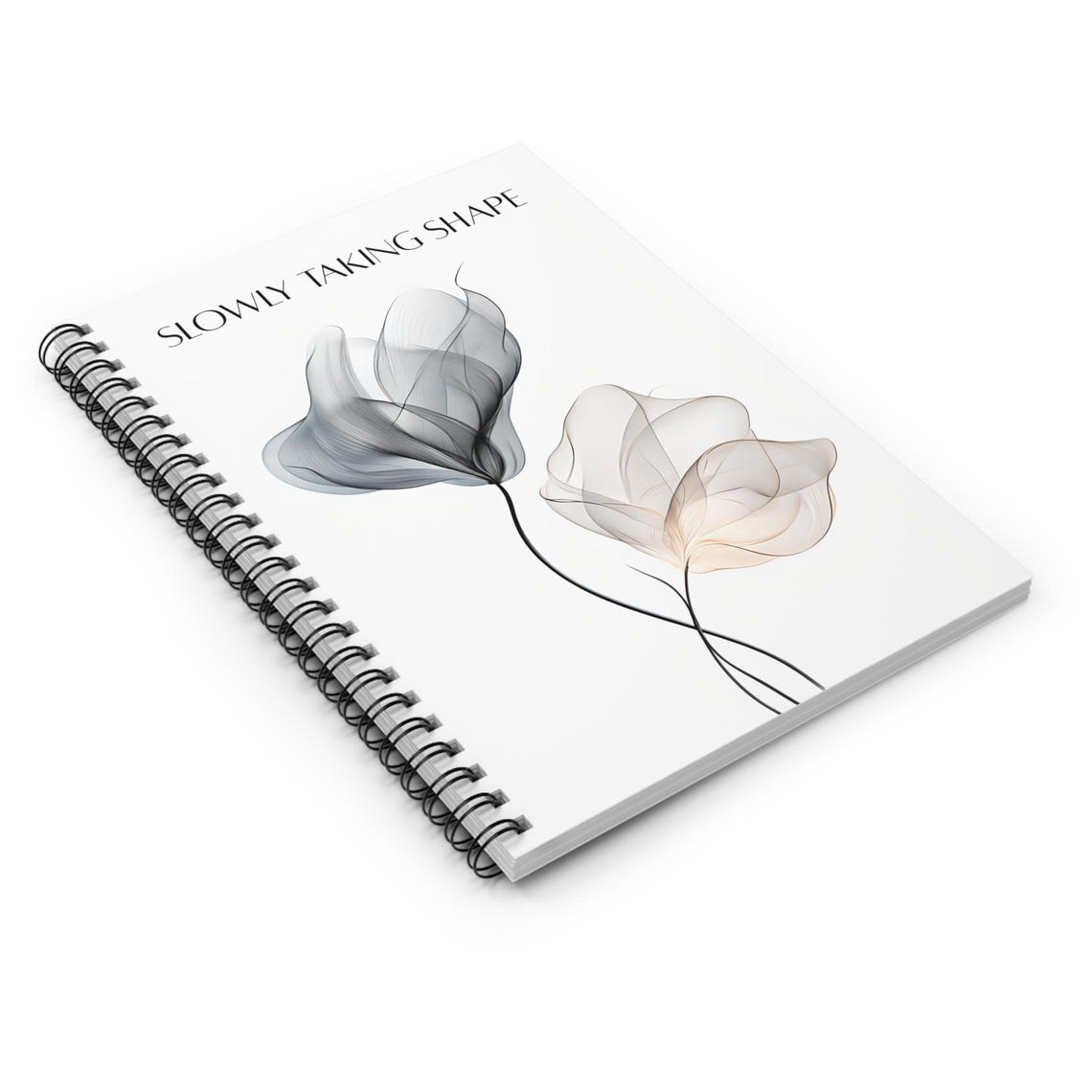 Inspirational Lined Spiral Notebook for Women, Writing Pad for Desk ...