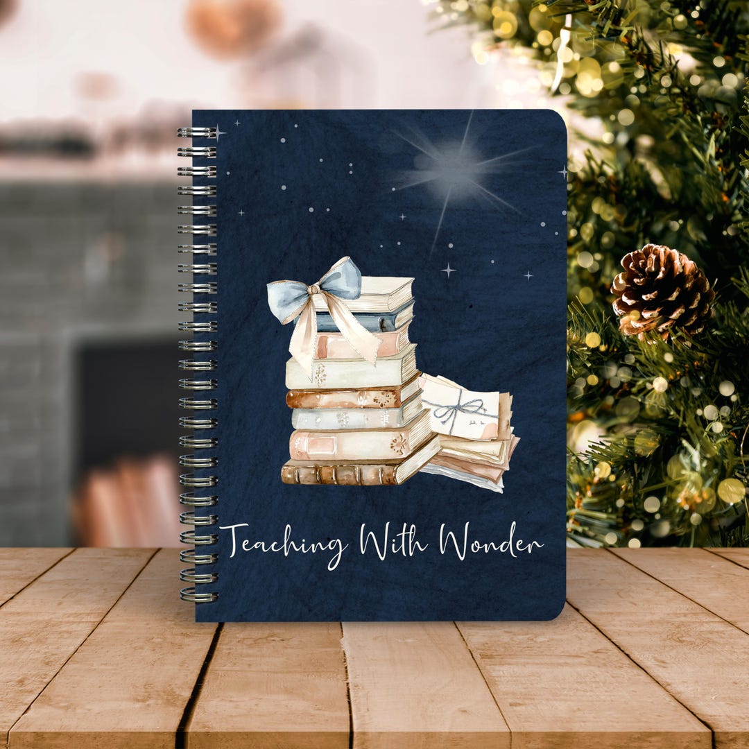 TEACHING Christmas Gift Spiral Notebook Xmasgift Teachergift ...