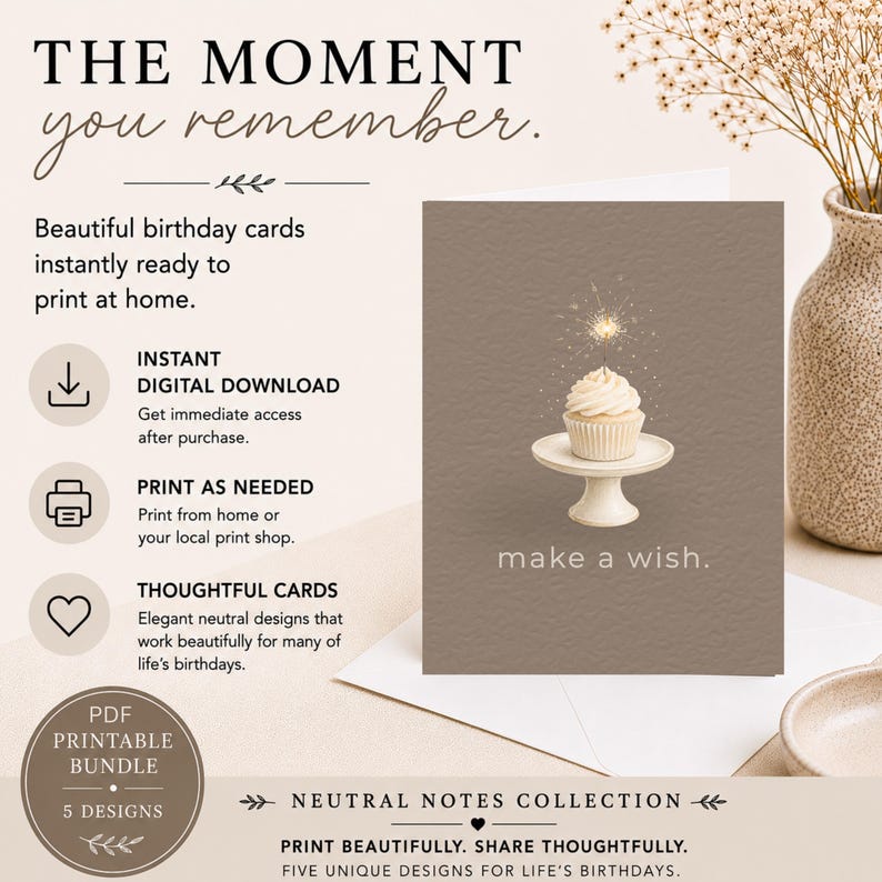 DIGITAL Birthday Cards Bundle | Printable Assortment Birthdaycards ...