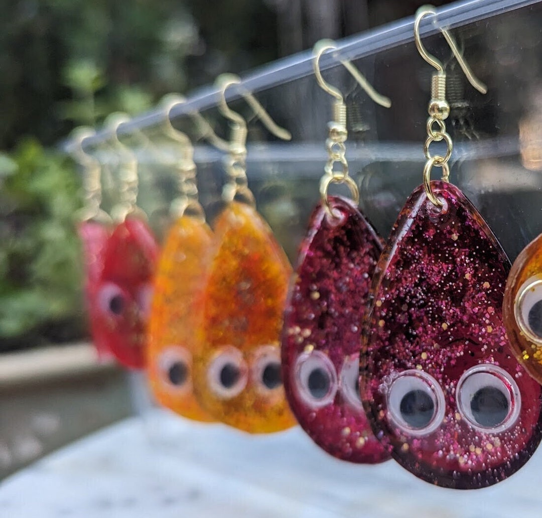 Googly Guys Earrings With Actual Rolling Eyes - Etsy