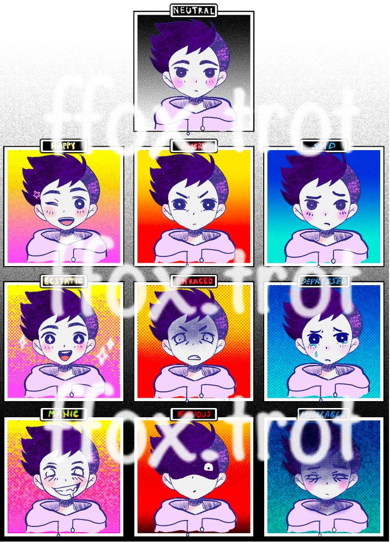 Custom OMORI Style Portraits - Etsy