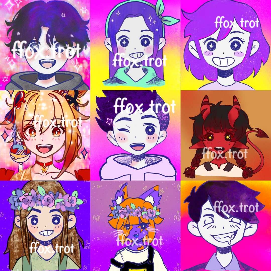 Custom OMORI Style Portraits - Etsy