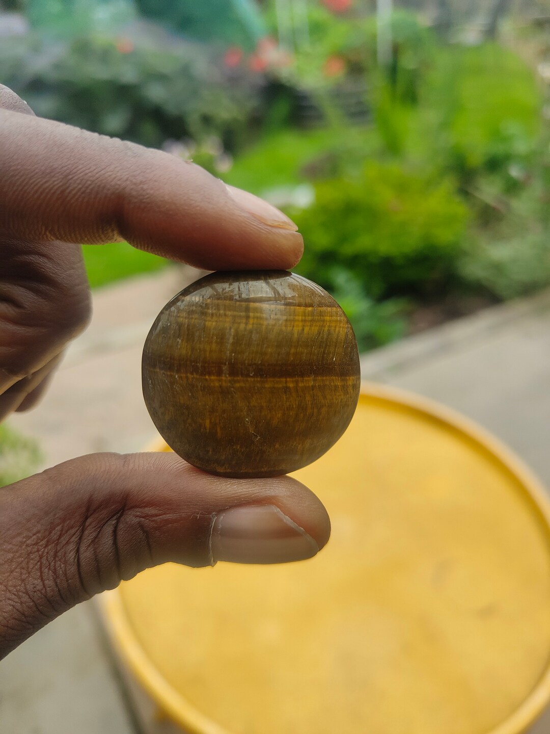 Tigers Eye Worry Stone, Tigers Eye Fidget Stone - Etsy