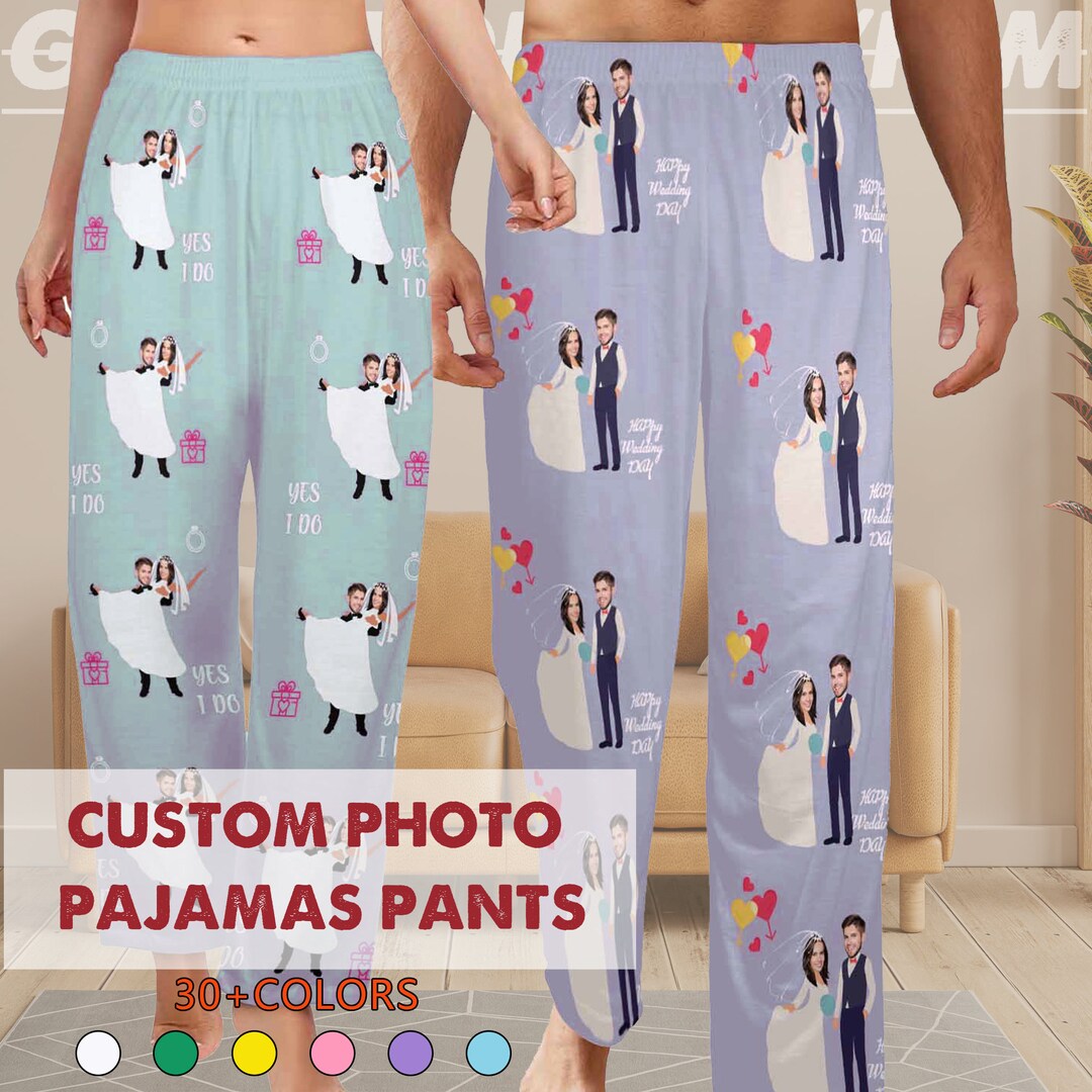 Custom Face Pajama Pants for Woman Manpersonalized Pajama - Etsy