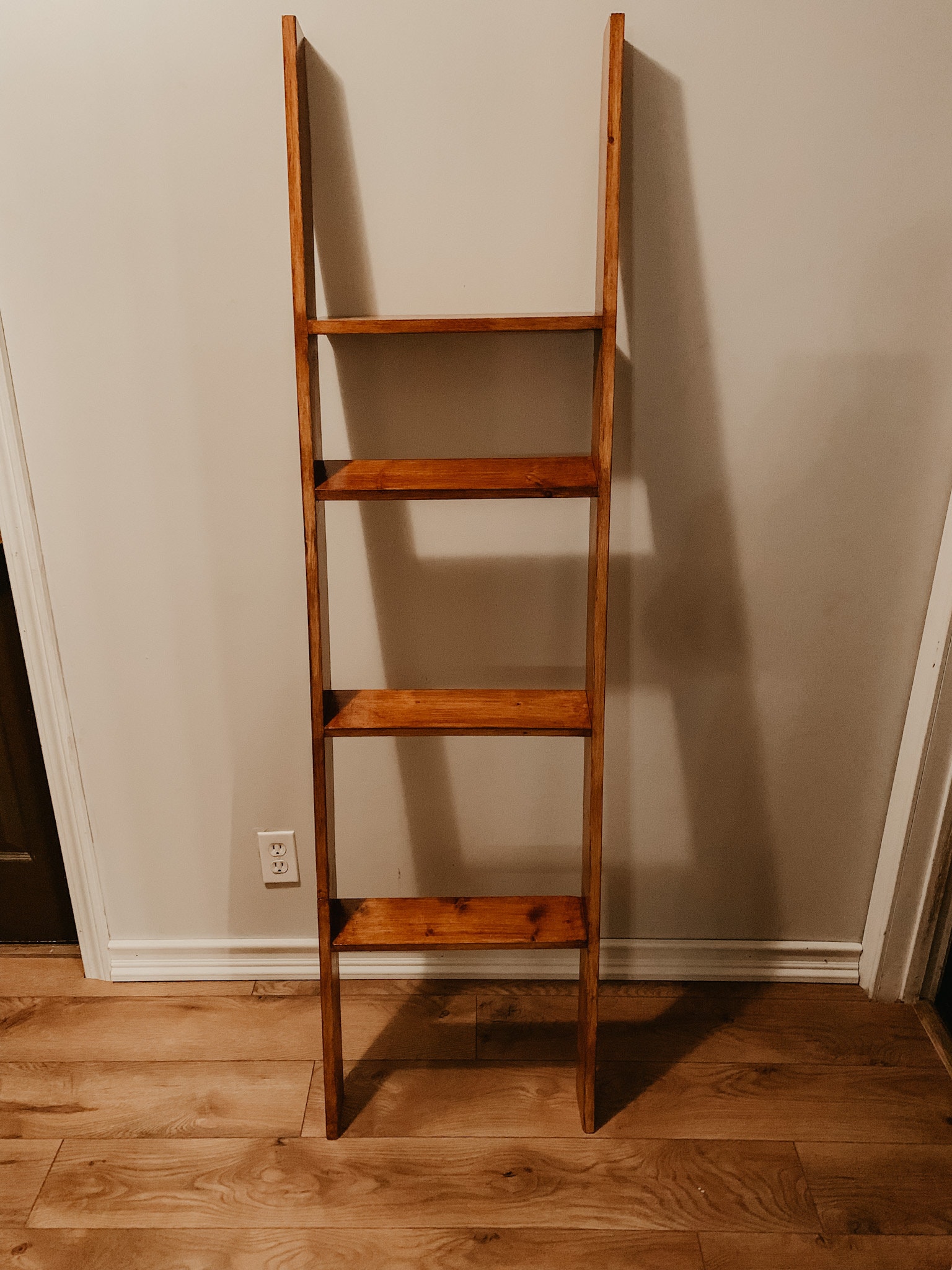 Rustic Modern Blanket Ladder With a Shelf (shelves) - Etsy