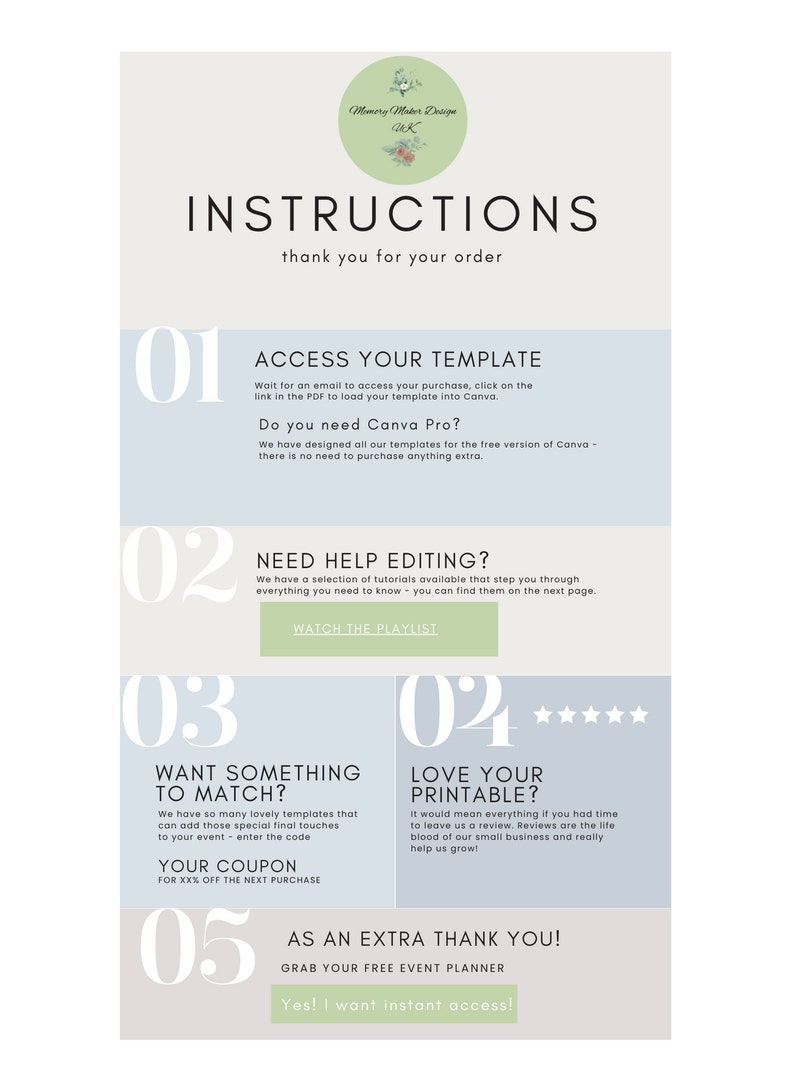 Instant Download | Printable Wedding Details Card | Modern Wedding ...