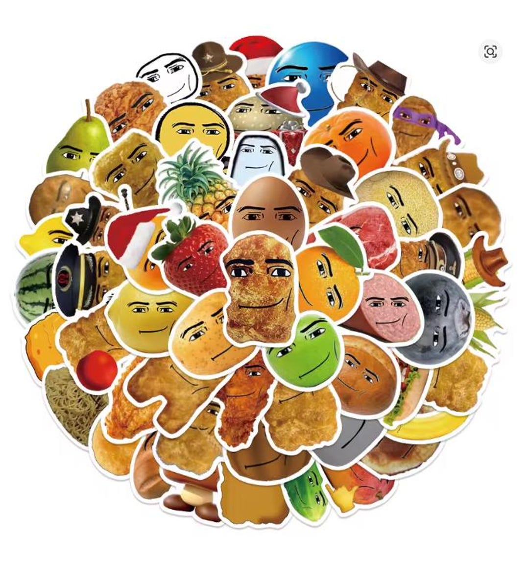 Roblox Meme Funny Man Face Stickers 50 Pcs Etsy Canada