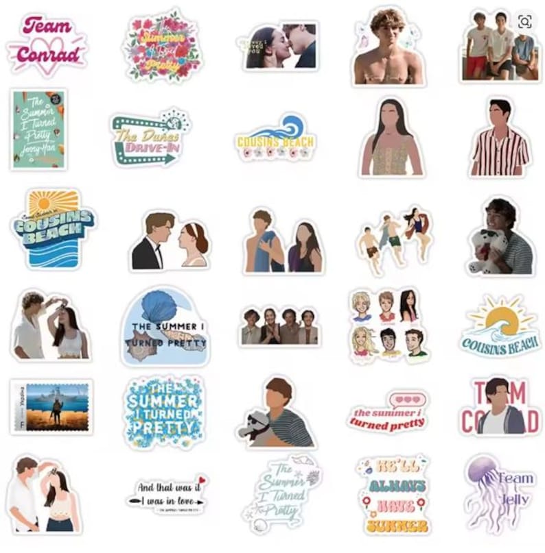 The Summer I Turned Pretty Stickers 50 Pcs - Etsy