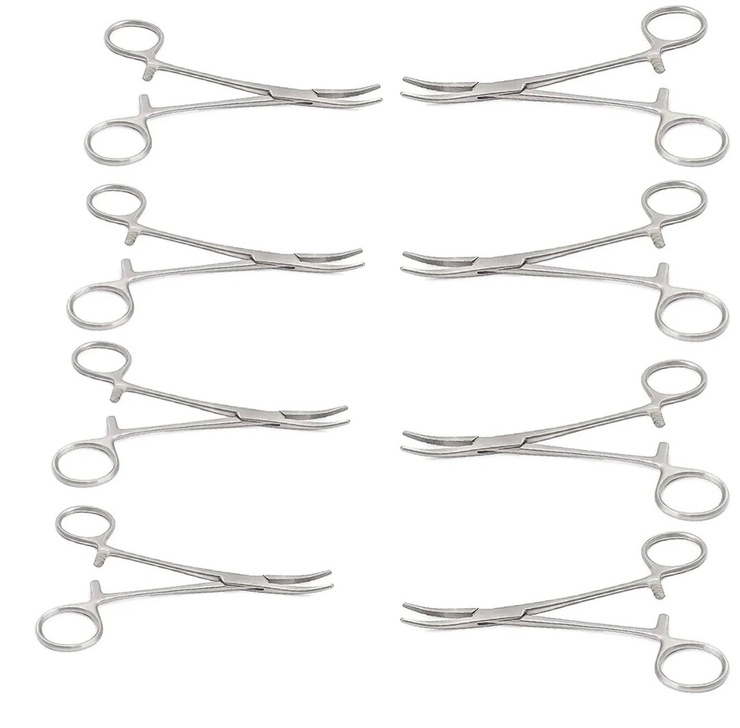 Hemostats Straight Kelly Hemostat Locking Forceps 5.5 Inch Curved ...