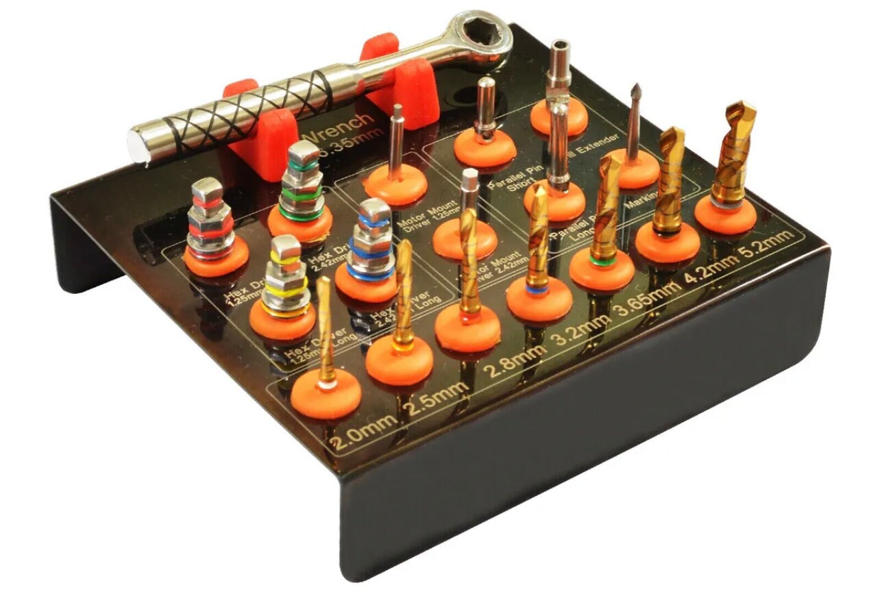 Surgical Drills Kit Dental Implant Basic Tools Ratchet Hex Drivers ...