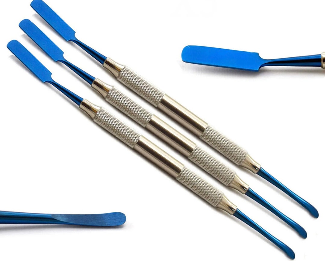 3 Dental Periosteal Prichard Elevator Blue Titanium Implant Surgery ...