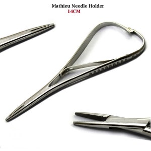 5 Pcs Orthodontic Mathieu Slim Line Narrow Tip Needle Holder Forceps ...