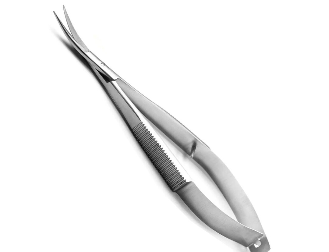 Medical Noyes Curved Micro Scissor Microsurgery Spring Scissors ...
