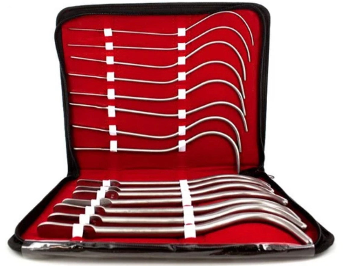 Guyon Urethral Sound Kit, Medical Grade 316L Surgical Steel 15 Pcs ...