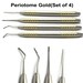 Set of 4 Periotome Gold Dental Periodontal Ligament Atraumatic ...