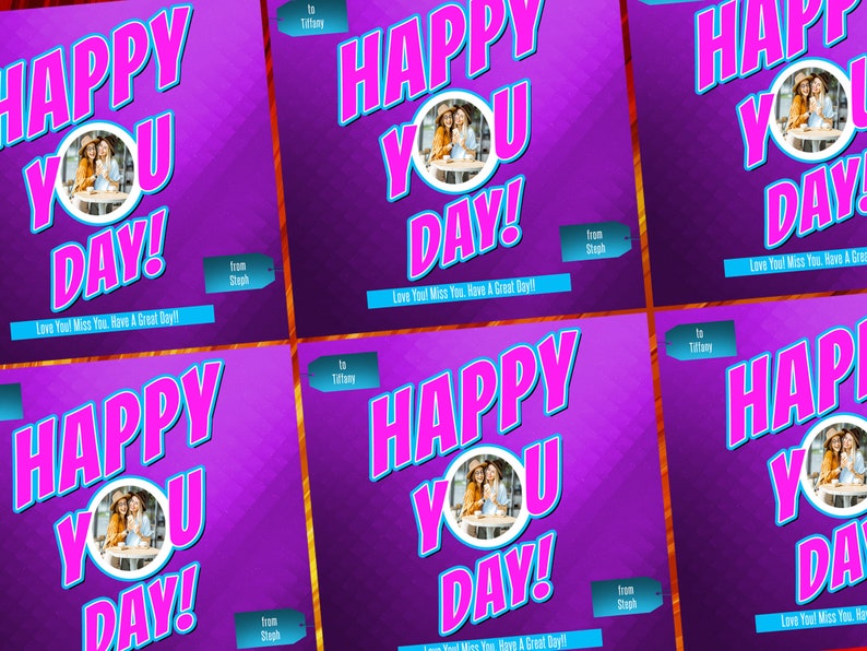 Editable Happy You Day Digital Template / 1080 X 1080 Digital ...
