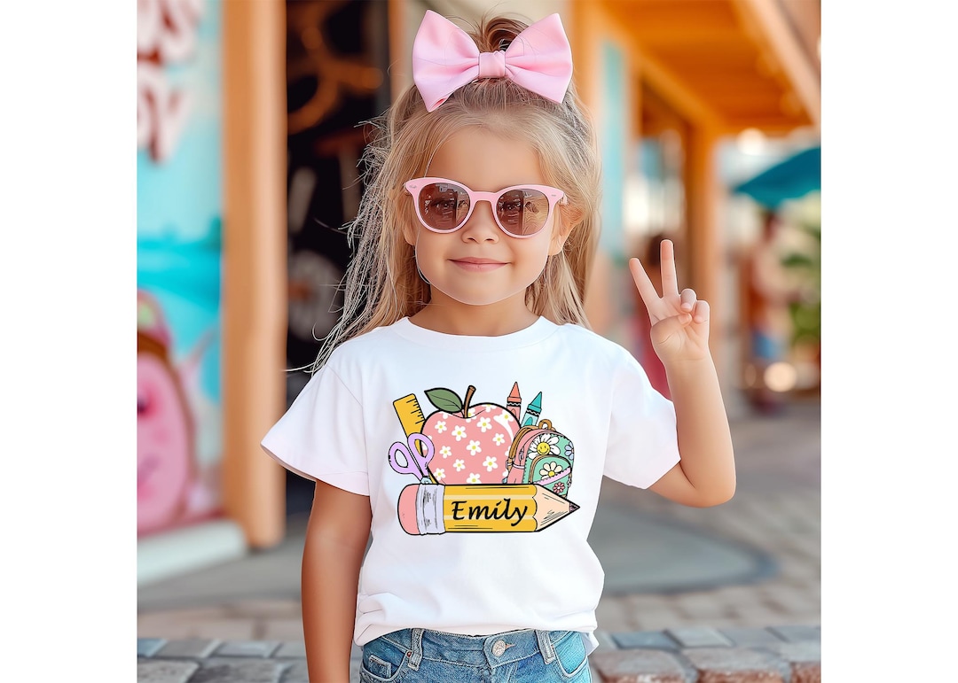 Personalized Back to School Shirt: Custom First Day Outfit - Etsy