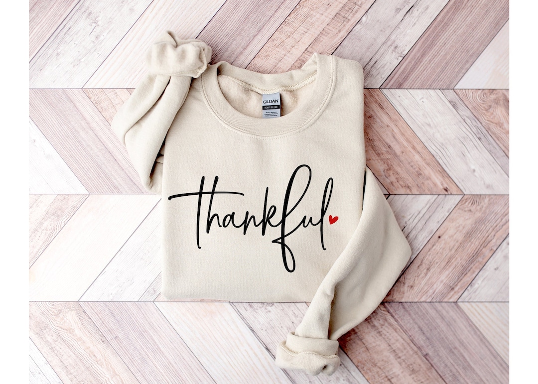 Vintage Thankful Sweatshirt,thankful Hoodie,thanksgiving Shirt, Long ...