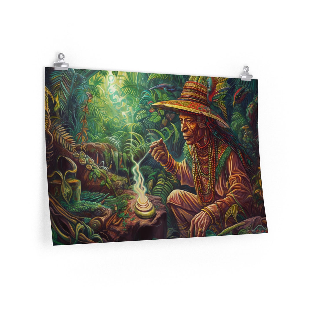 Shaman Poster Painting Design for Adults Psychedelic Spiritual ...