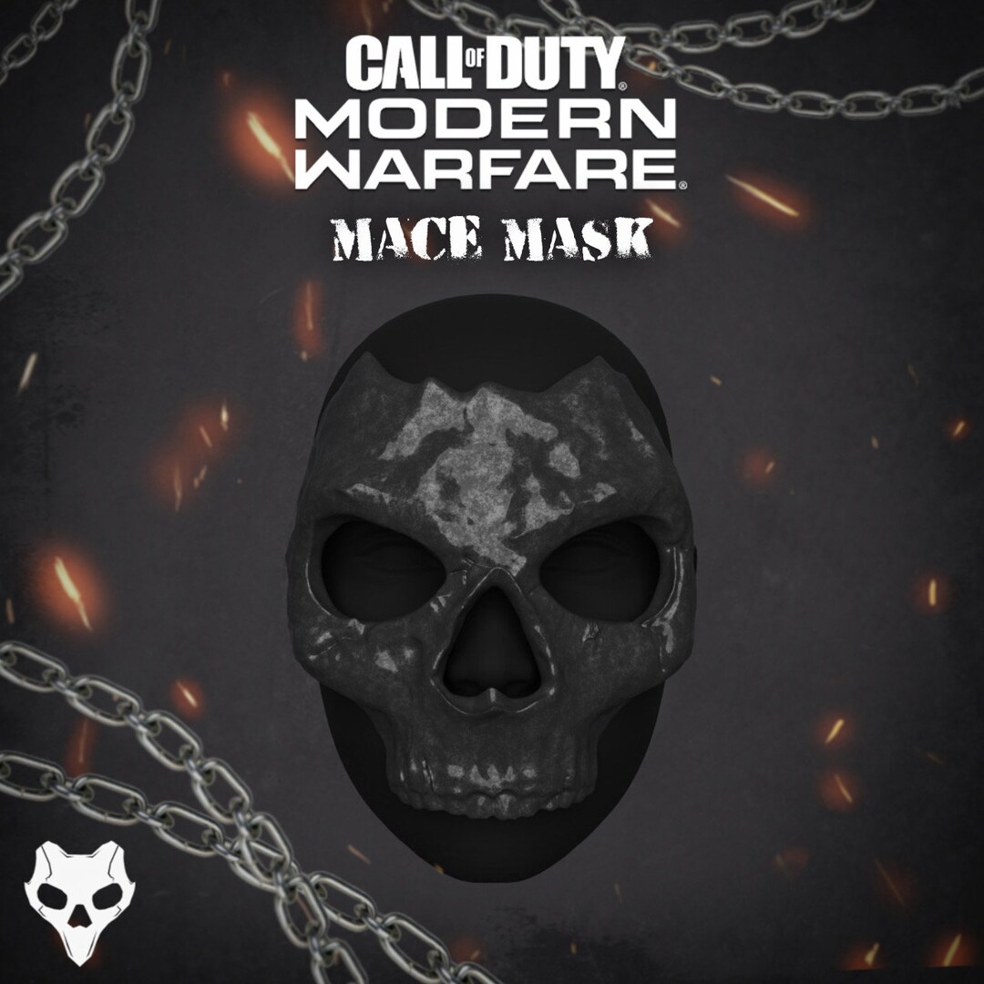 DIGITAL FILE Call of Duty Modern Warfare Mace Ghost Operator Mask, STL ...
