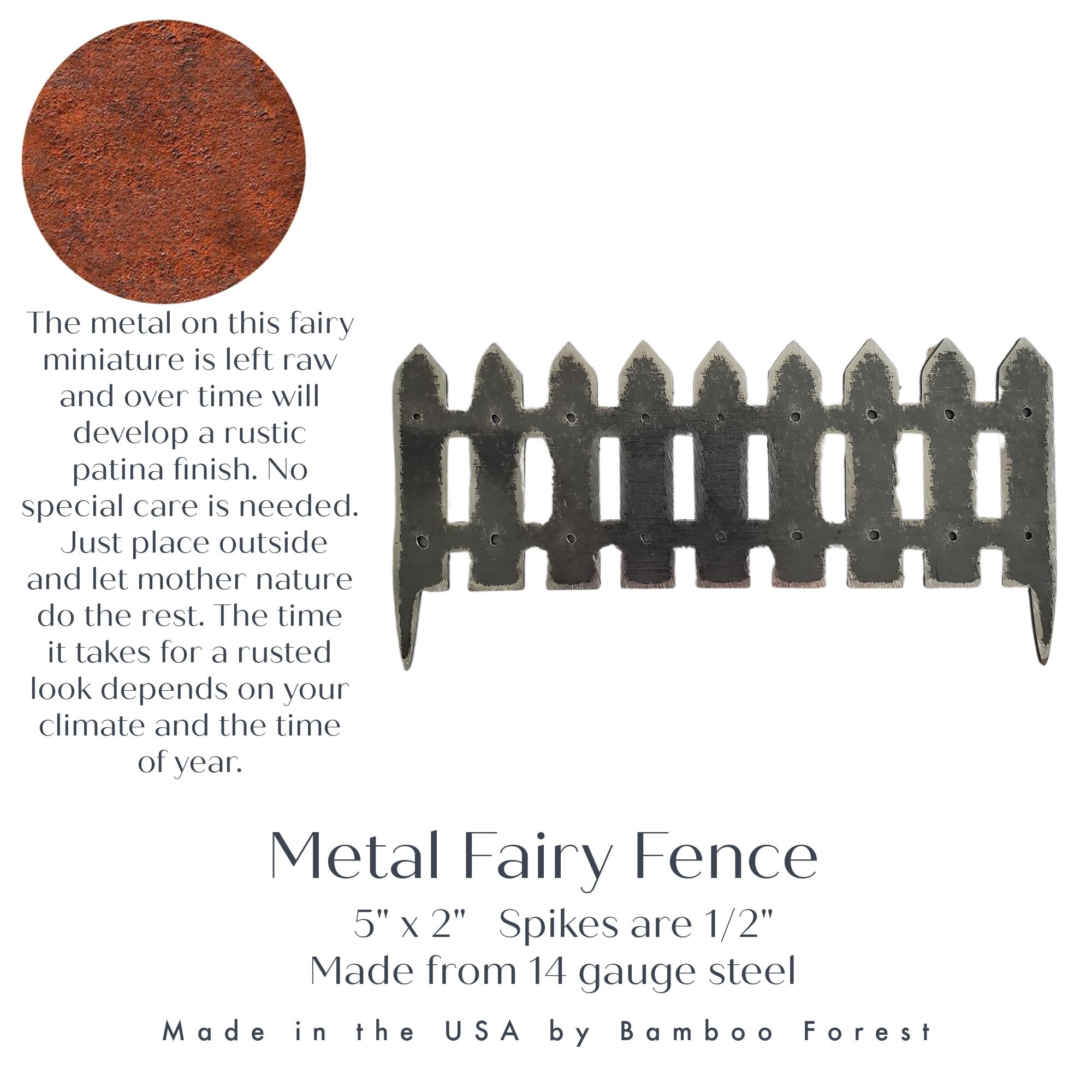 Outdoor Fairy Garden Set | Metal Fairy Miniature Accessories for Tree ...