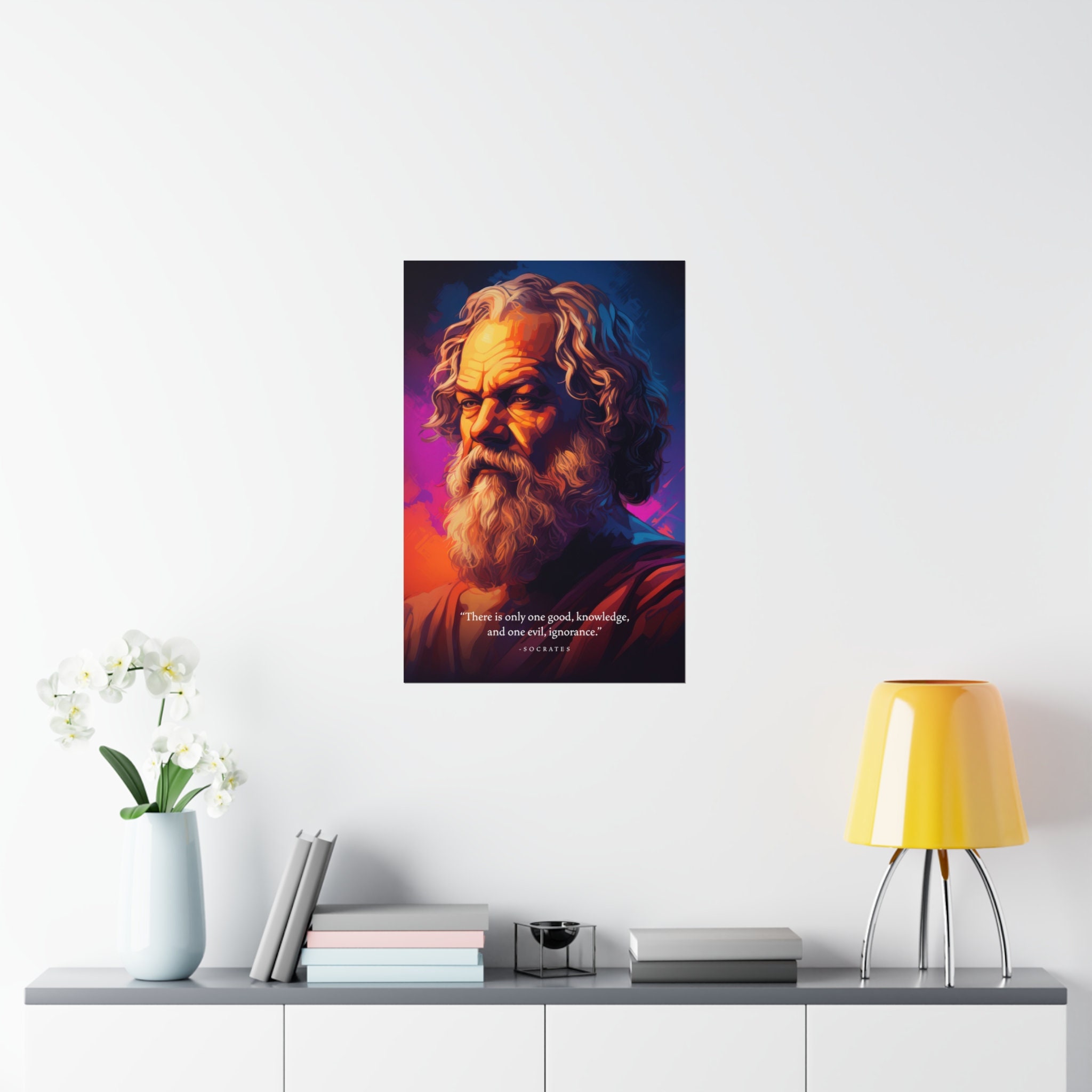 Socrates - Premium Matte Vertical Poster - Famous Quote #2 - "good and ...