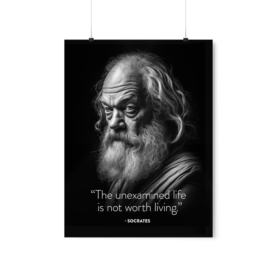 Socrates - Black and White - Premium Matte Vertical Poster - Famous ...