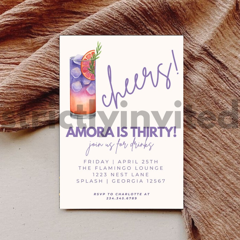 Editable Birthday Invitation, Invitation for Childrens Birthday ...