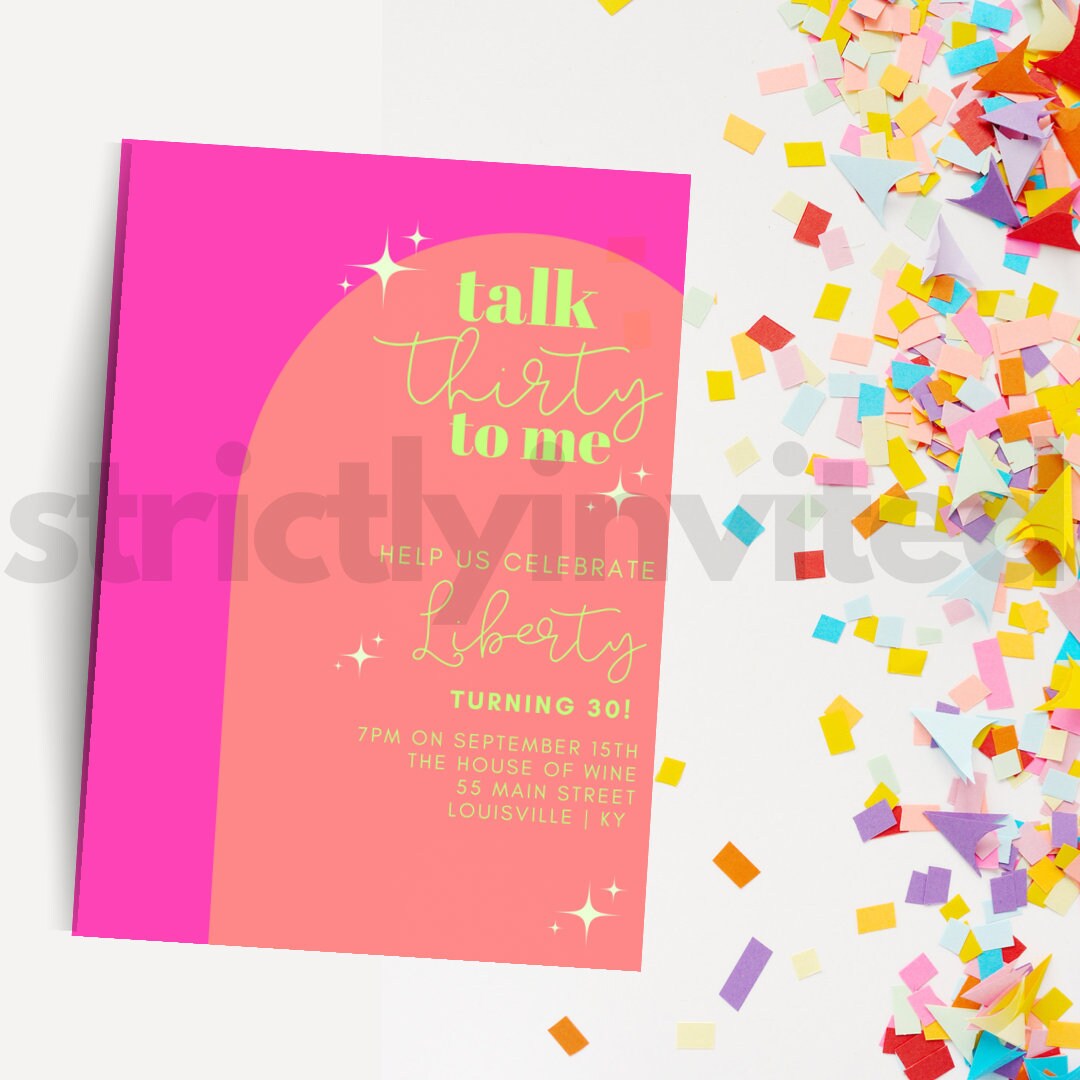 Editable Birthday Party Invitation, Birthday Party Invitation, Editable ...