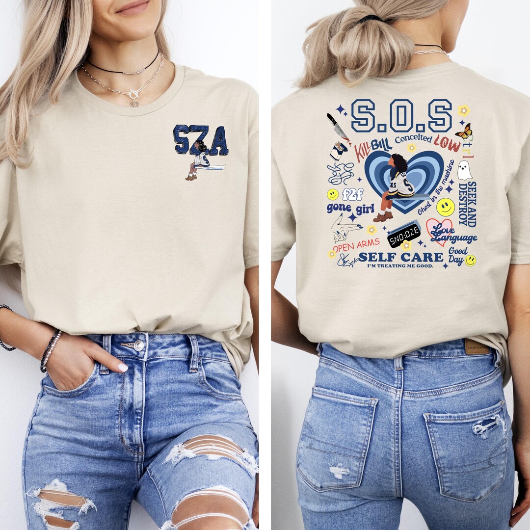SZA Album Cover T-shirt, Sza Sos Album Shirt, Sza Good Days Tee, Music ...
