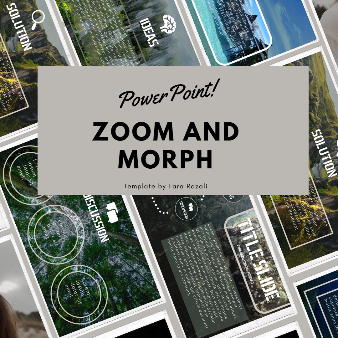Powerpoint Zoom and Morph Slide - Etsy