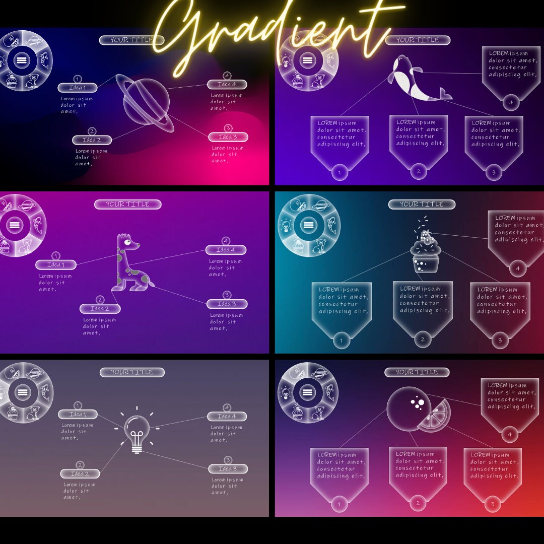 Gradient Morph Powerpoint Template - Etsy