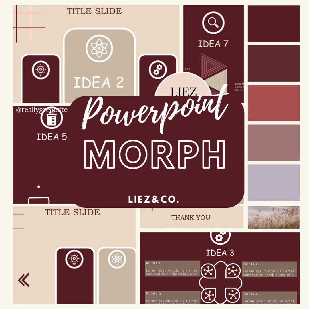 Powerpoint Morph Purple Theme 2024 | Minimalist and Business Templates ...
