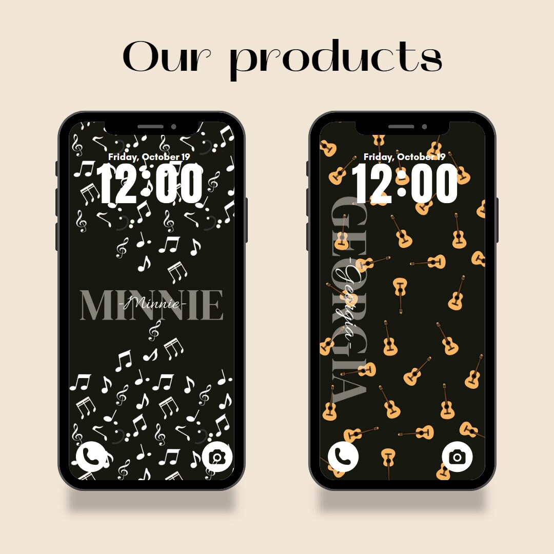 5 CUSTOM Wallpaper for iPhone and Androids - Etsy