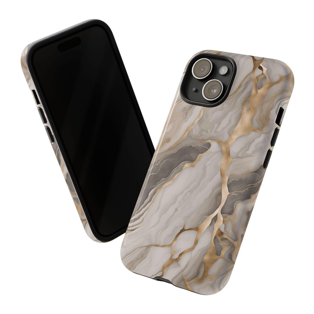 Phone Cases, Stunning Natural Stone Texture Design With Gold Veins ...