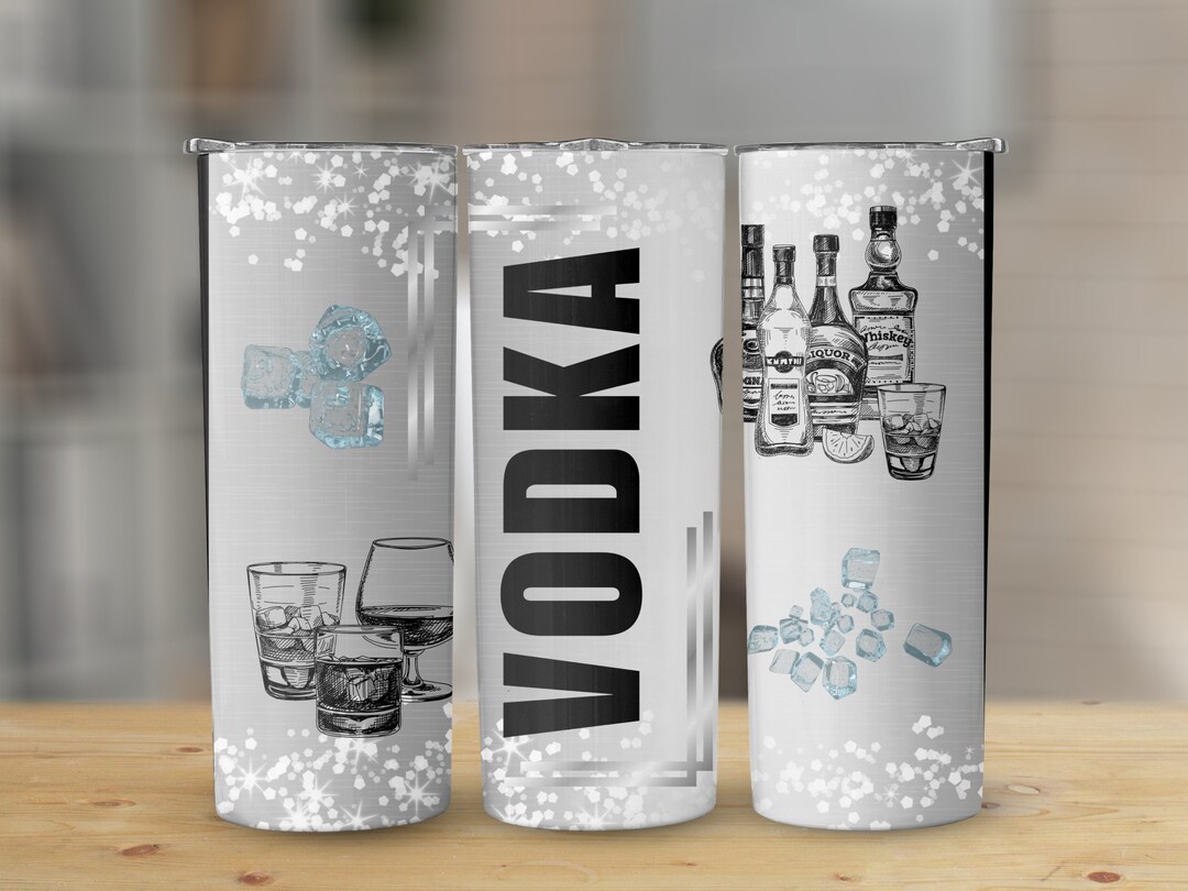 Stainless Steel Vodka Summer 20 Oz Skinny Tumbler Sublimation Design ...